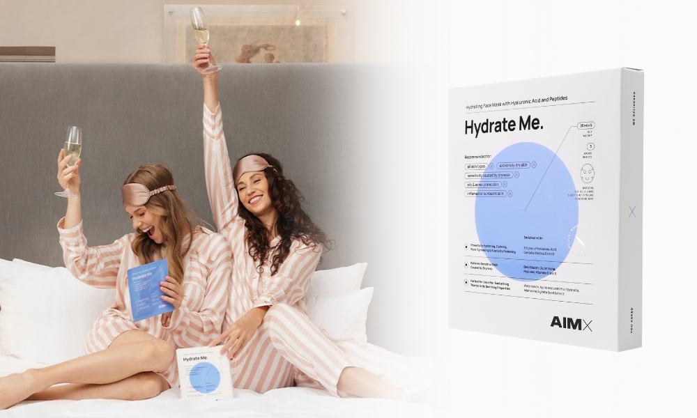 Masca Hydrate Me cu peptide, vitamina C si acid hialuronic (25ml), AIMX de la Botaniq.ro - Simte ...